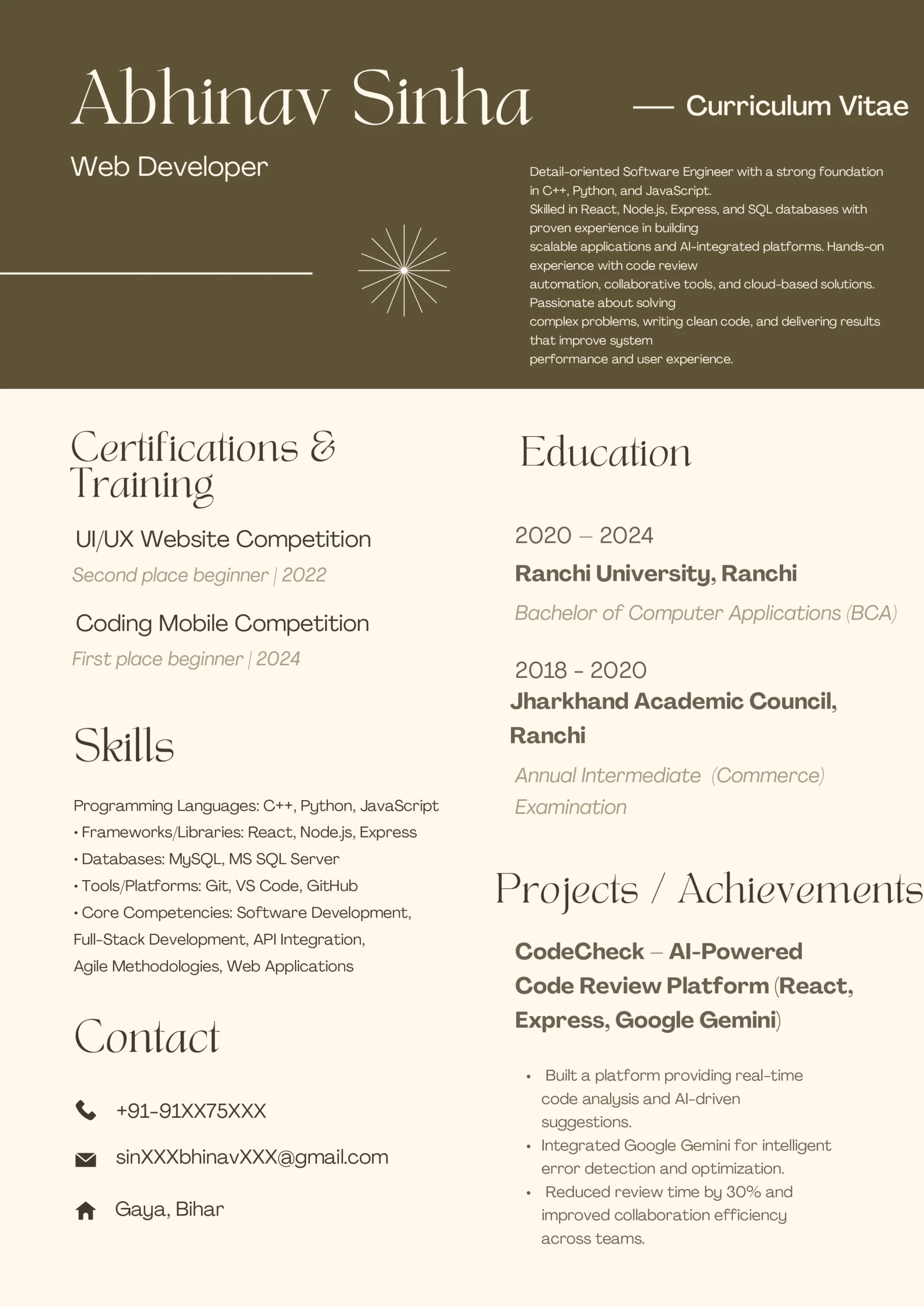 Resume Sample - GodScale